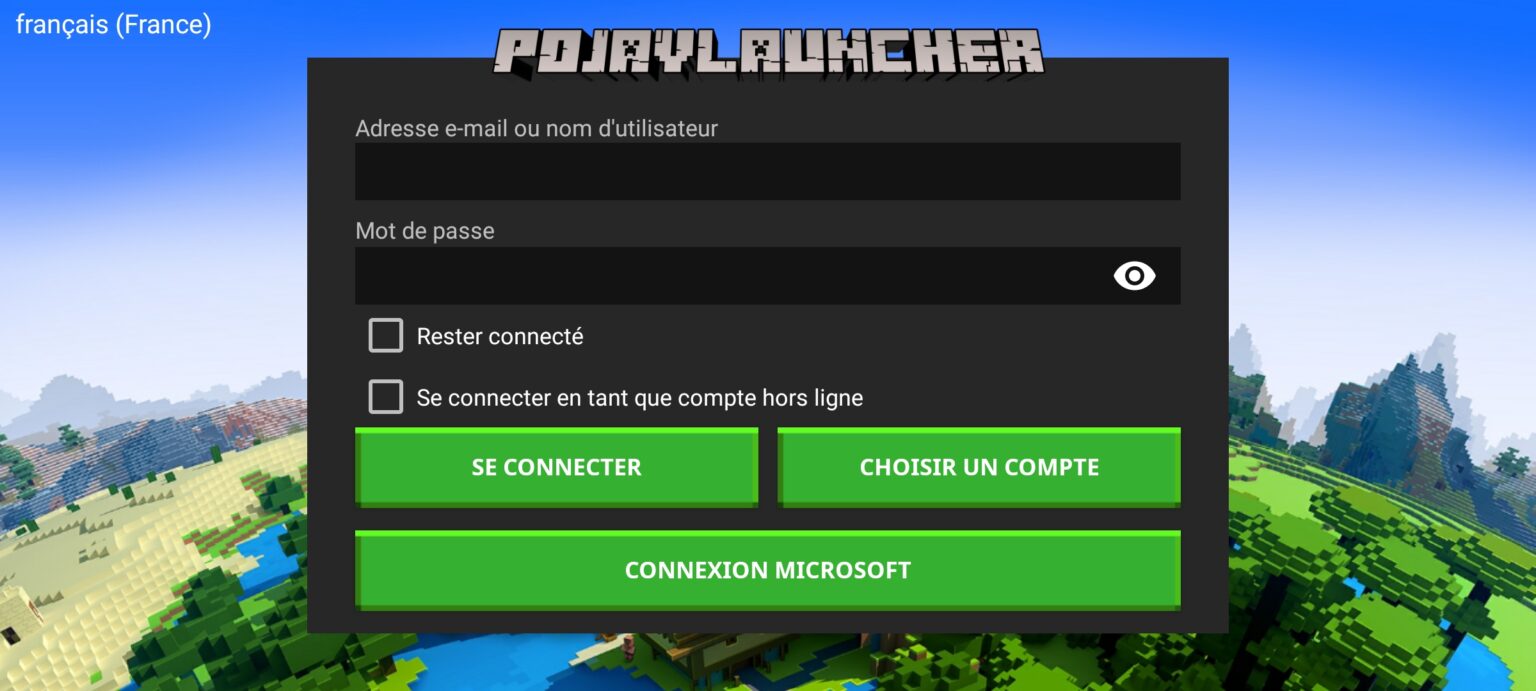 Jouer à Minecraft Java sur Android et iOS