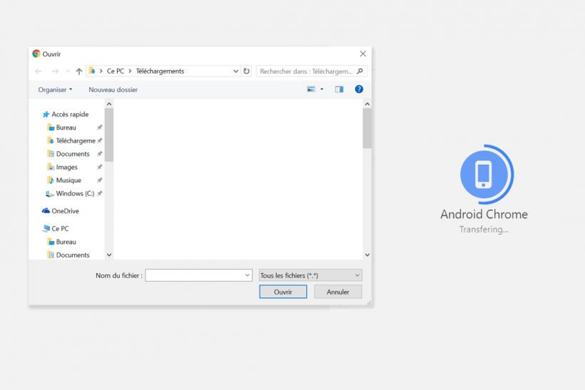 Un AirDrop sous Android