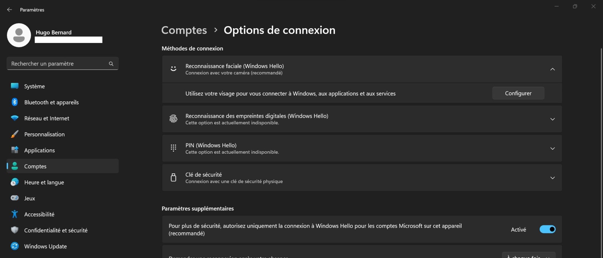 Comment utiliser Windows Hello : la reconnaissance faciale de Windows
