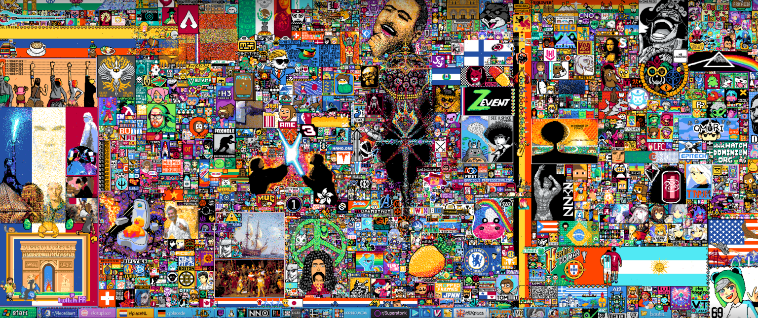 La France, championne sur l'expérience r/place de Reddit